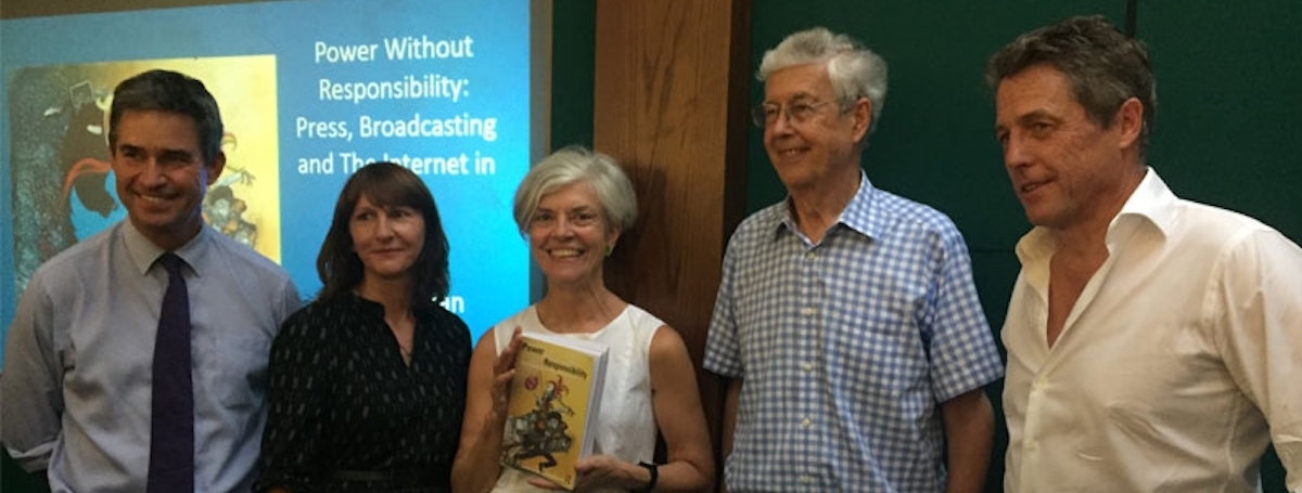 CAMRI | Hugh Grant delivers speech at Power Without Responsibility book ...